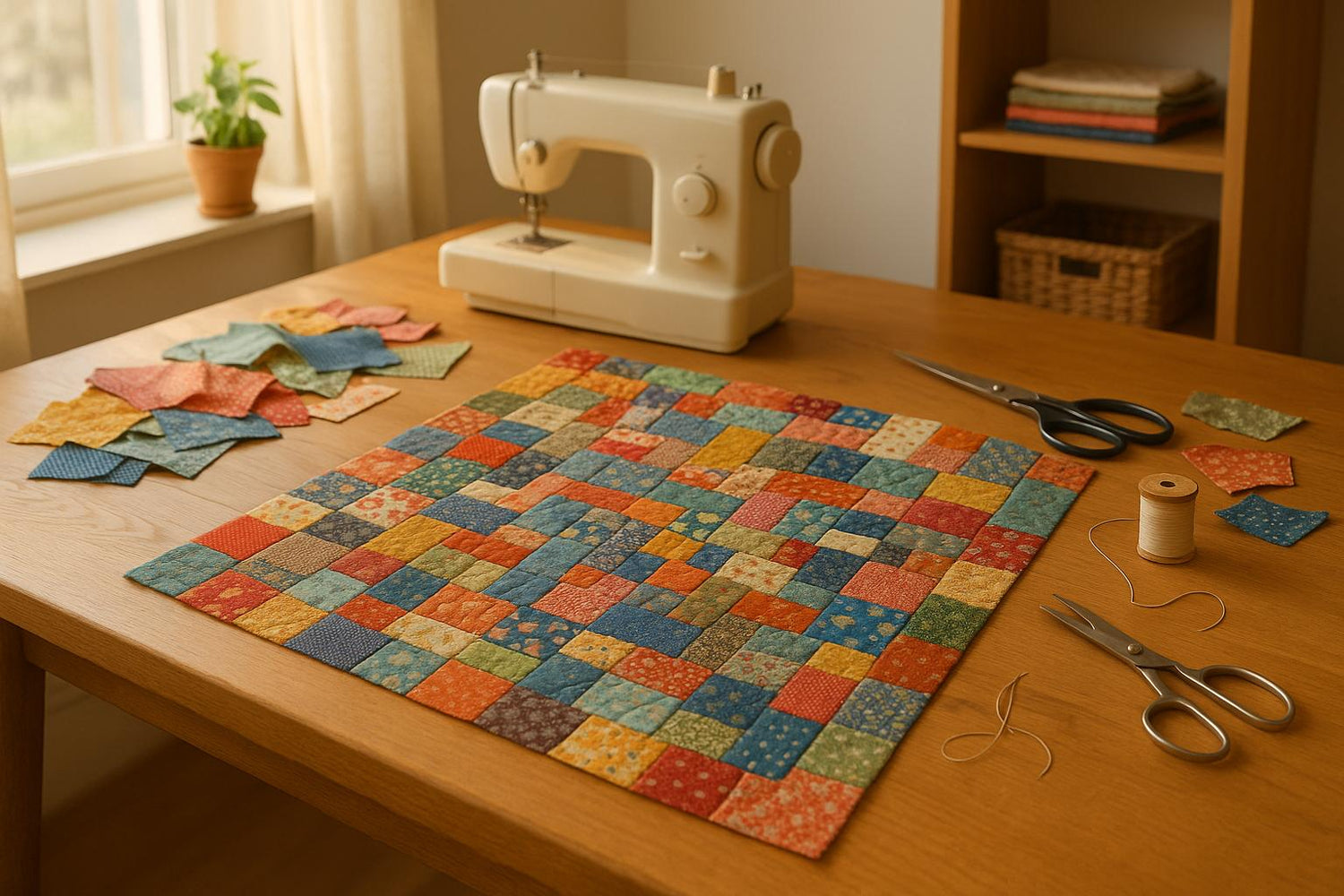 Make A Crumb Quilt Using Fabric Scraps Guide