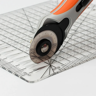 Slotted Quilting Ruler for Fabric Cutting | Mrs. Quilty