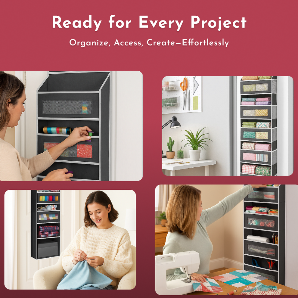 Hanging Quilting Organizer | Fabric Storage & Project Manager