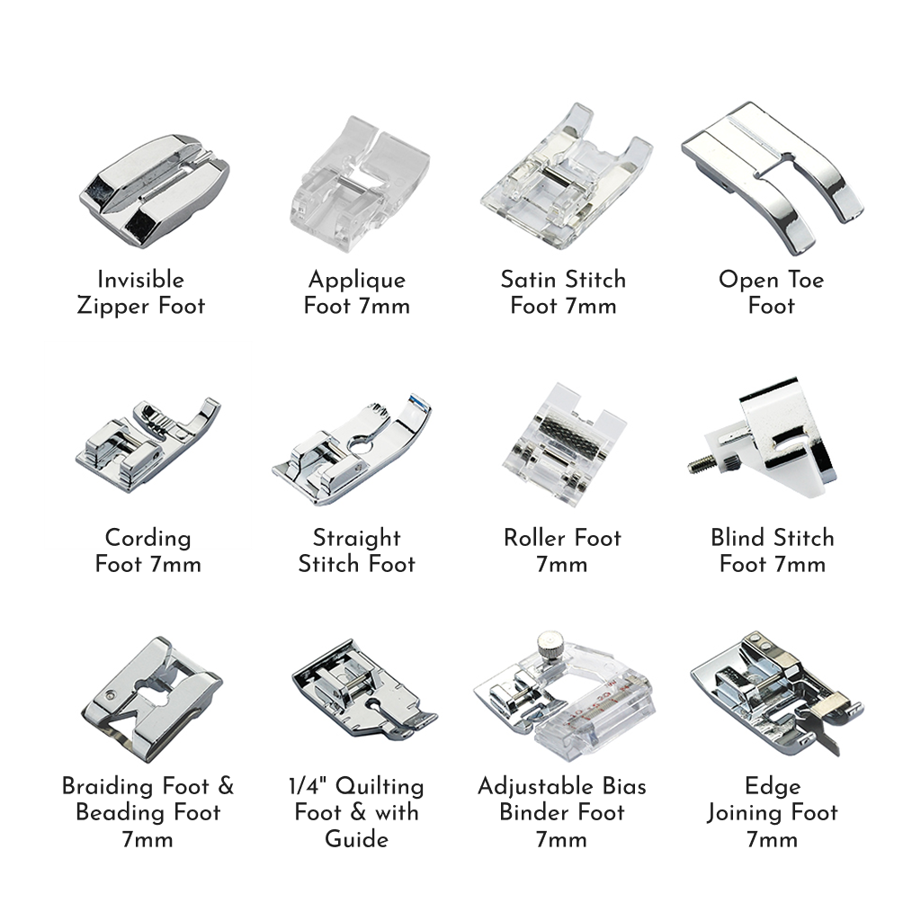Sewing Machine Presser Foot Set | Mrs. Quilty