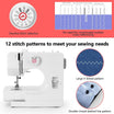 Portable Electric 12-Stitch Sewing Machine: Compact & Powerful