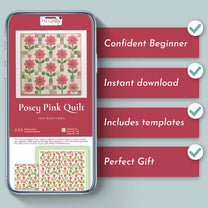 Posey Pink PDF Quilt Pattern | Mrs. Quilty