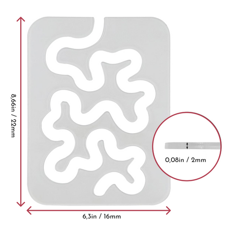 Acrylic Motion Quilting Ruler & Template