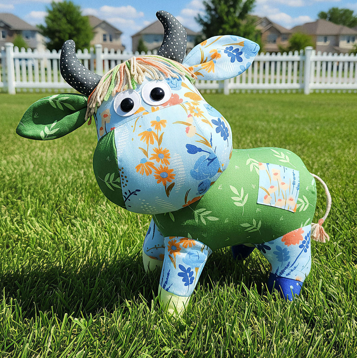 Daisy the Cow Block Pattern | Animal Plushie Sewing Pattern