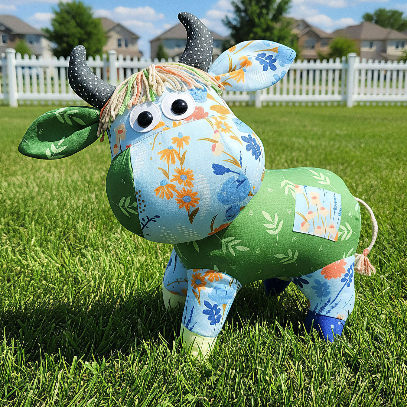 Daisy the Cow Block Pattern | Animal Plushie Sewing Pattern
