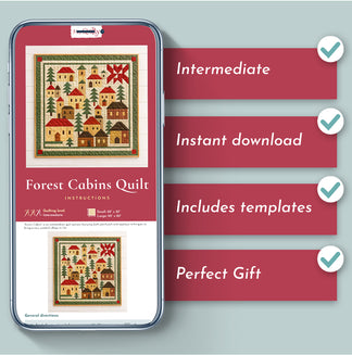 Forest Cabins Quilt Pattern - Mrs. Quilty