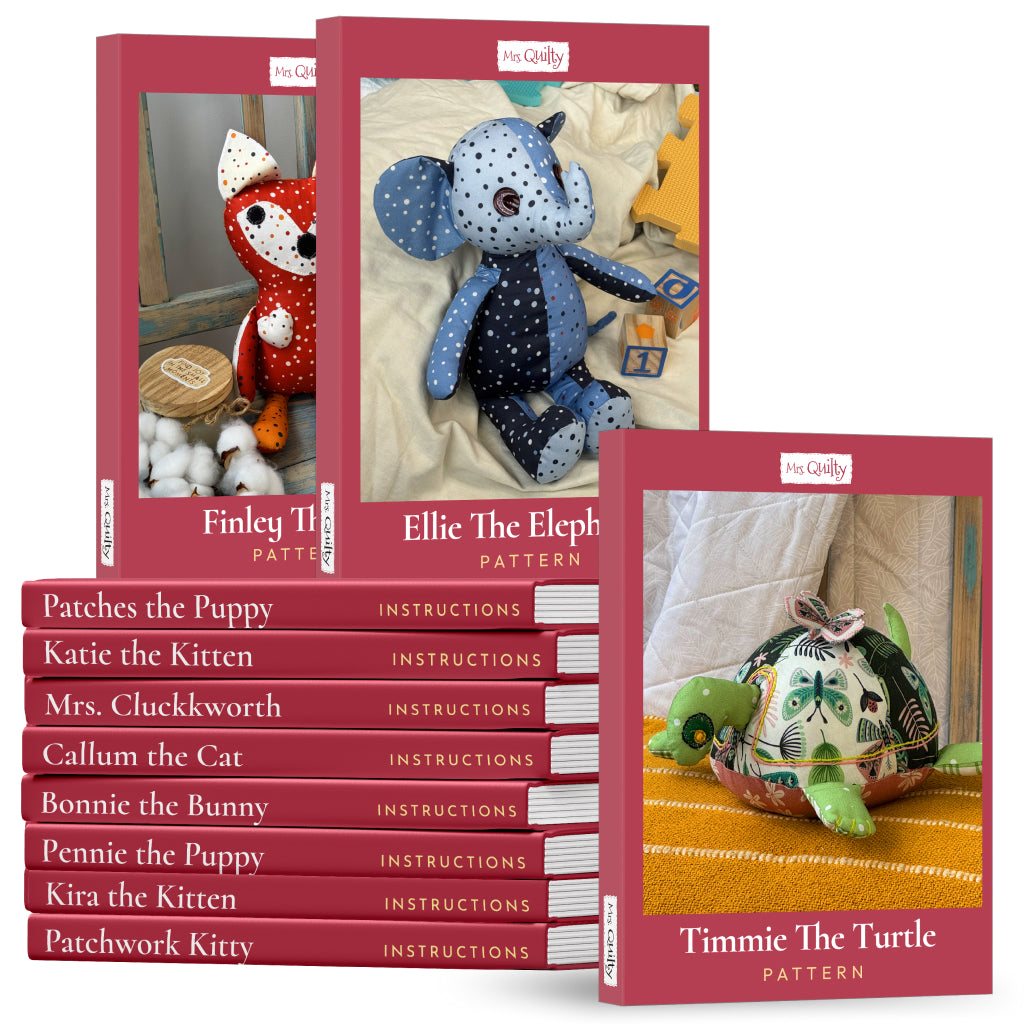 Mrs. Quilty Plushies – Bundle of 11 Quilted Patterns