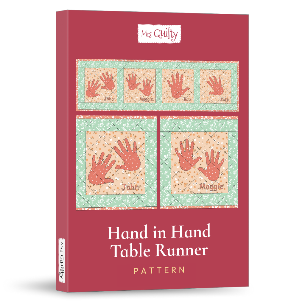 Hand in Hand Table Runner Downloadable PDF