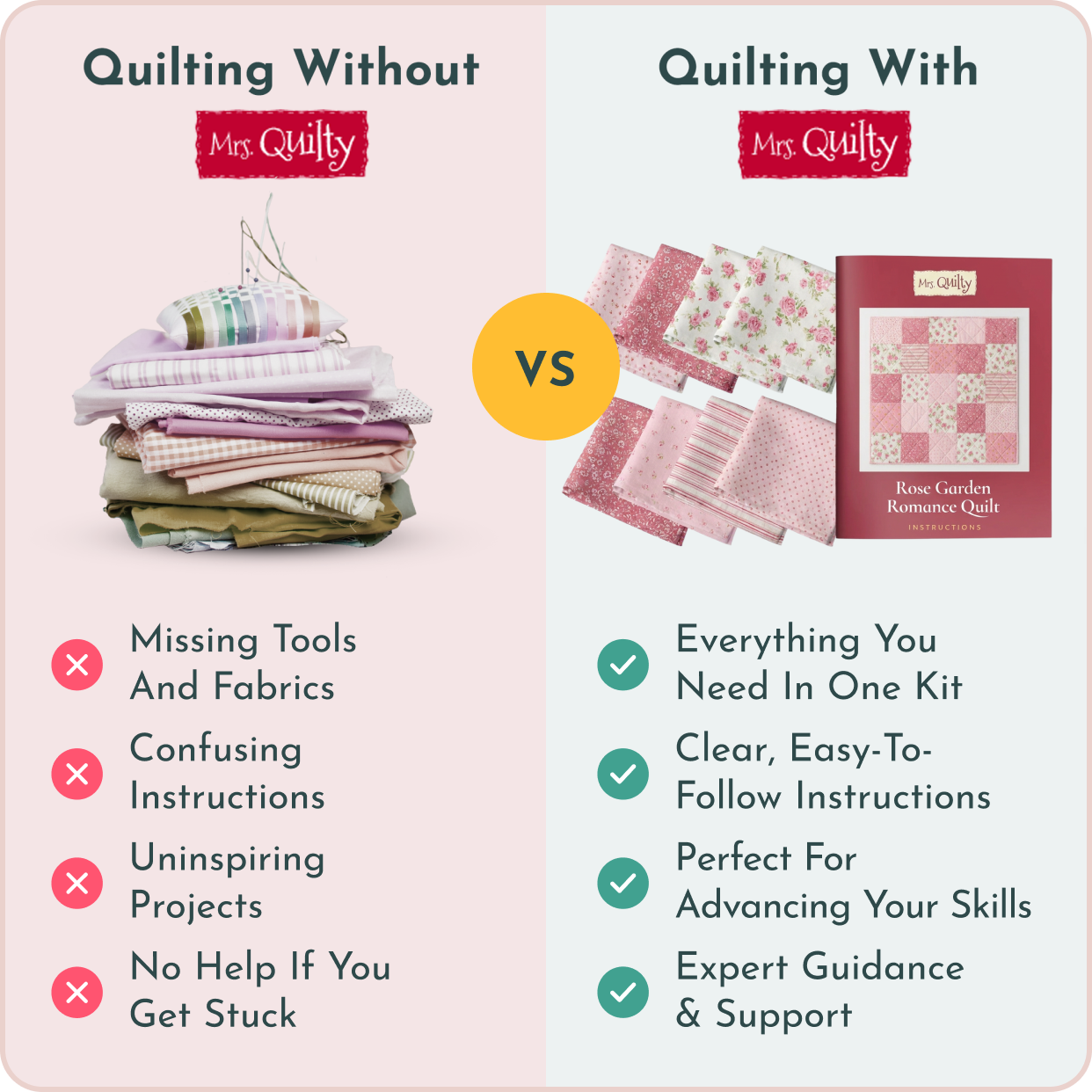 Rose Garden Quilt Kit