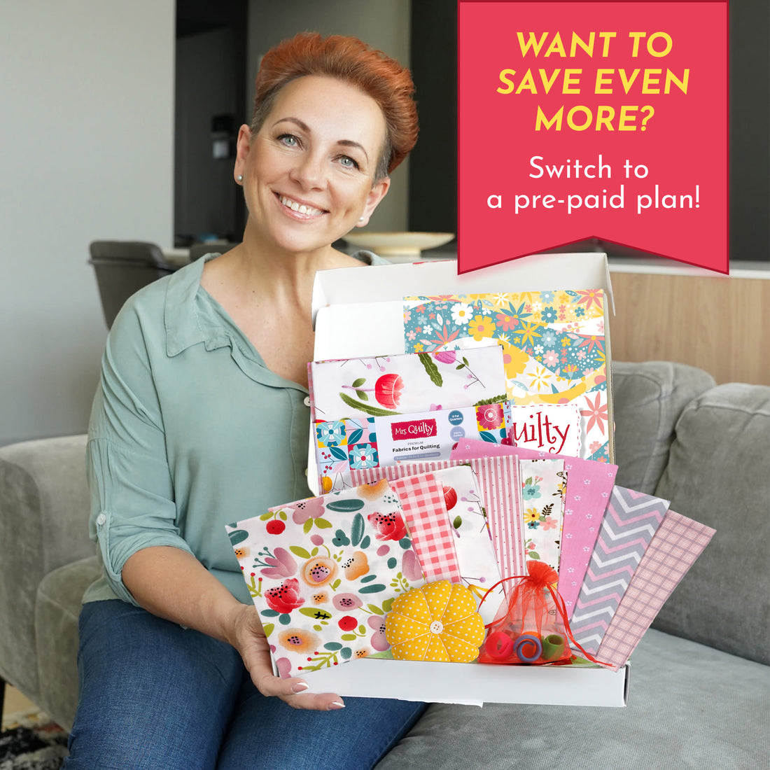 Monthly Quilting Kit | $80+ Value | Mrs. Quilty