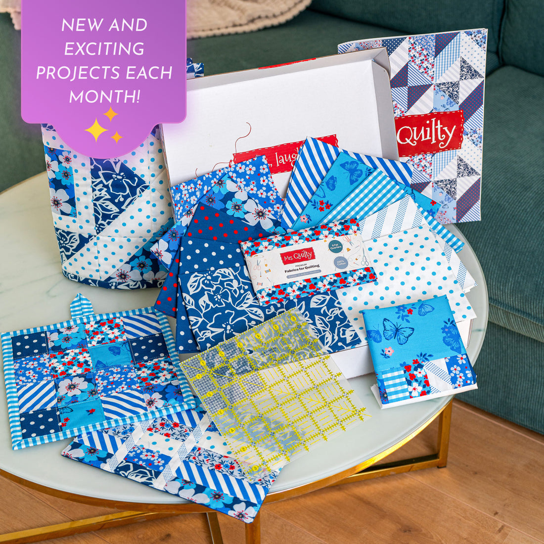 Monthly Quilting Kit | $80+ Value | Mrs. Quilty