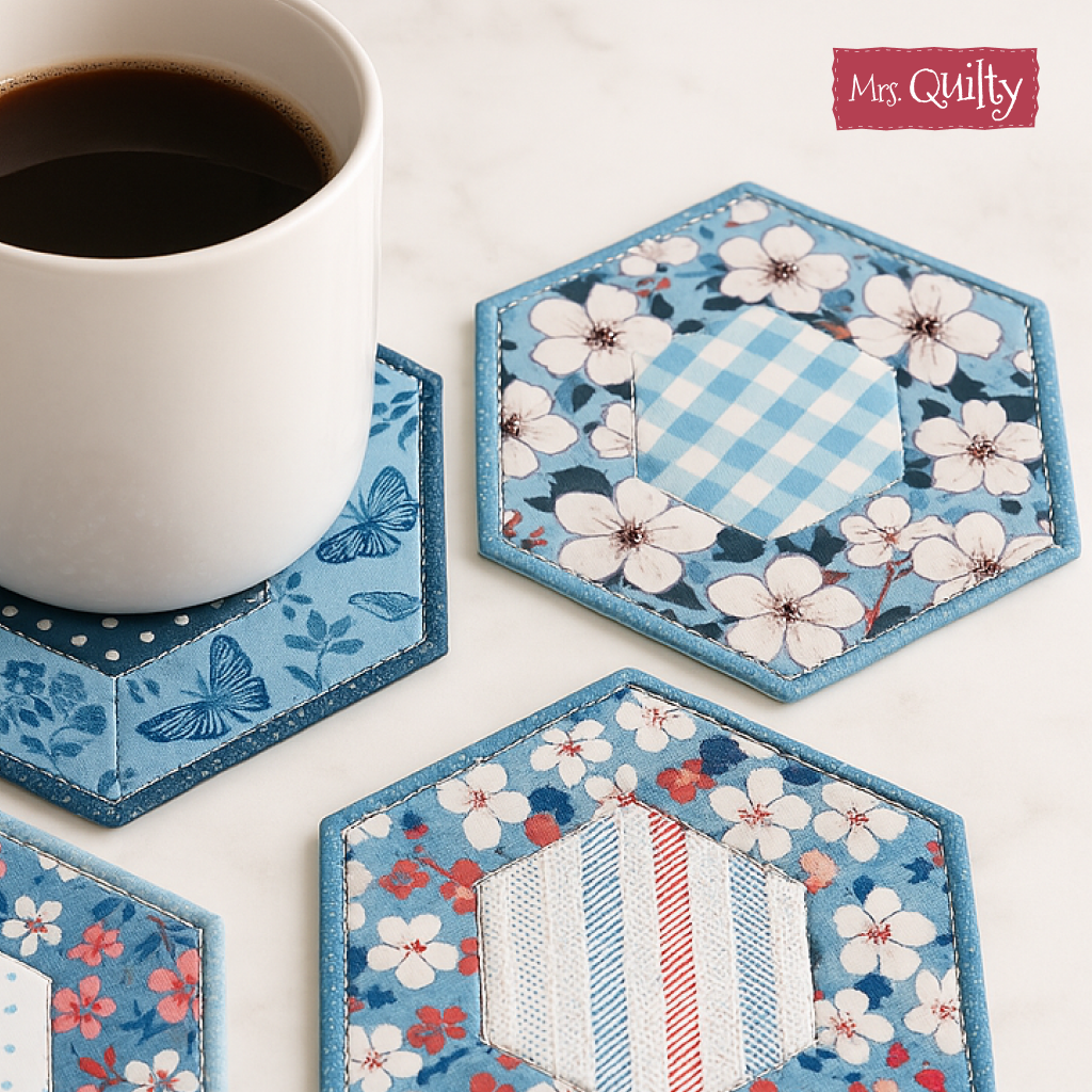 Kitchen Coaster Downloadable PDF Quilt Pattern | Mrs Quilty