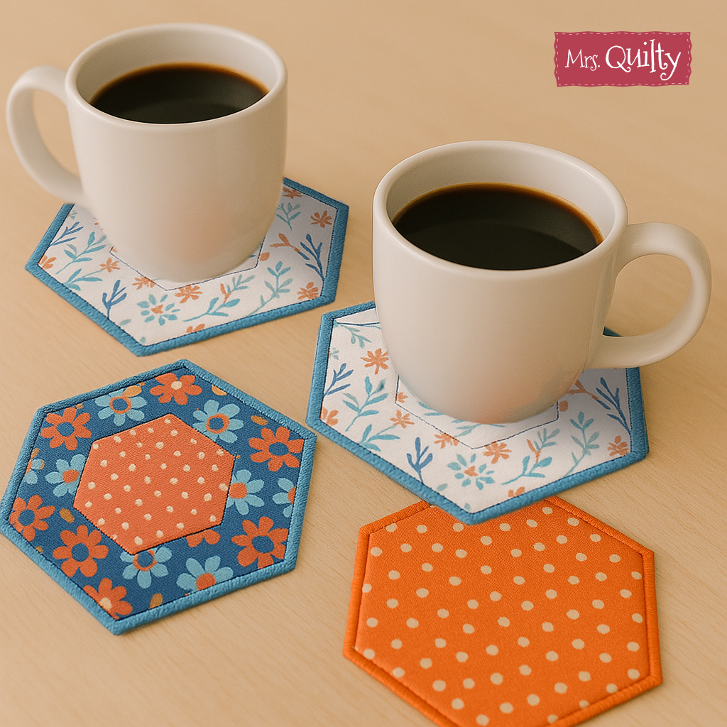 Kitchen Coaster Downloadable PDF Quilt Pattern | Mrs Quilty