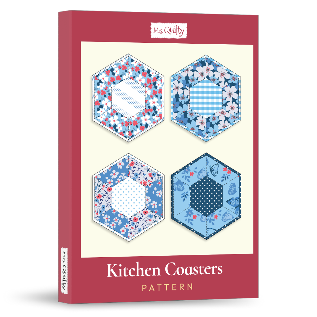Kitchen Coaster Downloadable PDF Quilt Pattern | Mrs Quilty