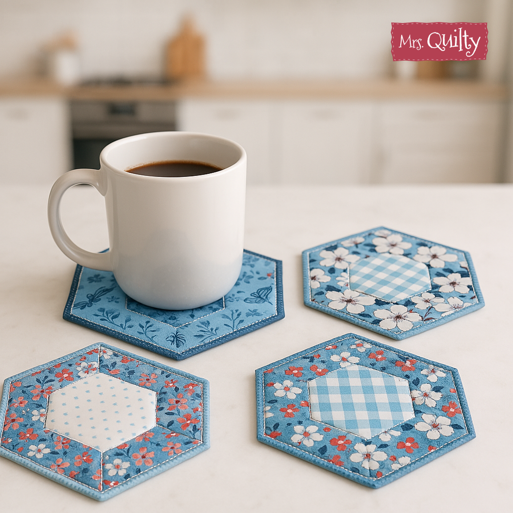 Kitchen Coaster Downloadable PDF Quilt Pattern | Mrs Quilty