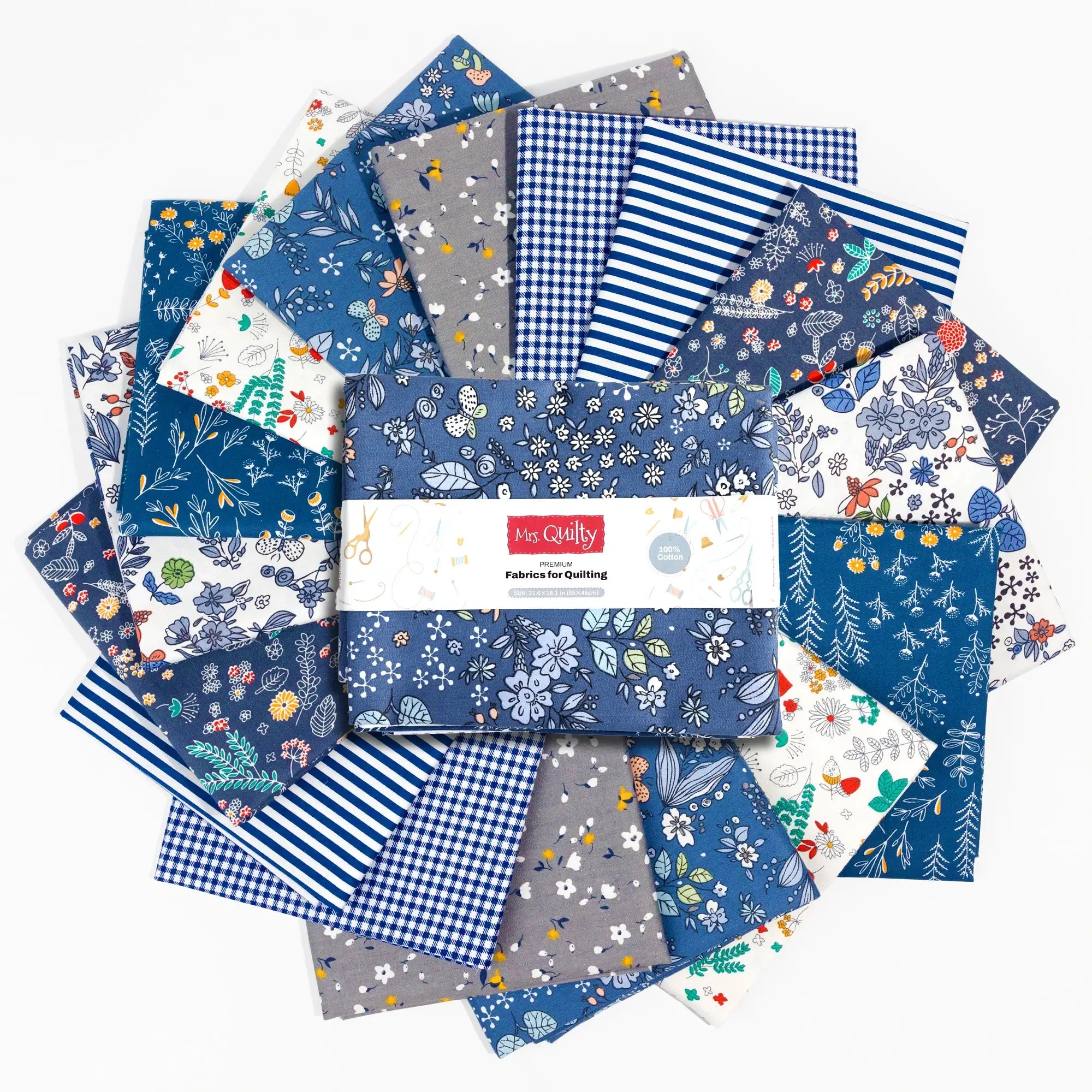 MrsQuilty Mini Fabric Subscription (12 Fat Quarters Only) #10