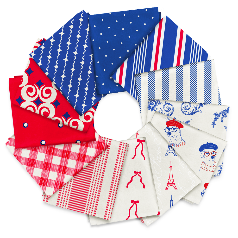 French Play Fat Quarter Bundle | Mrs. Quilty