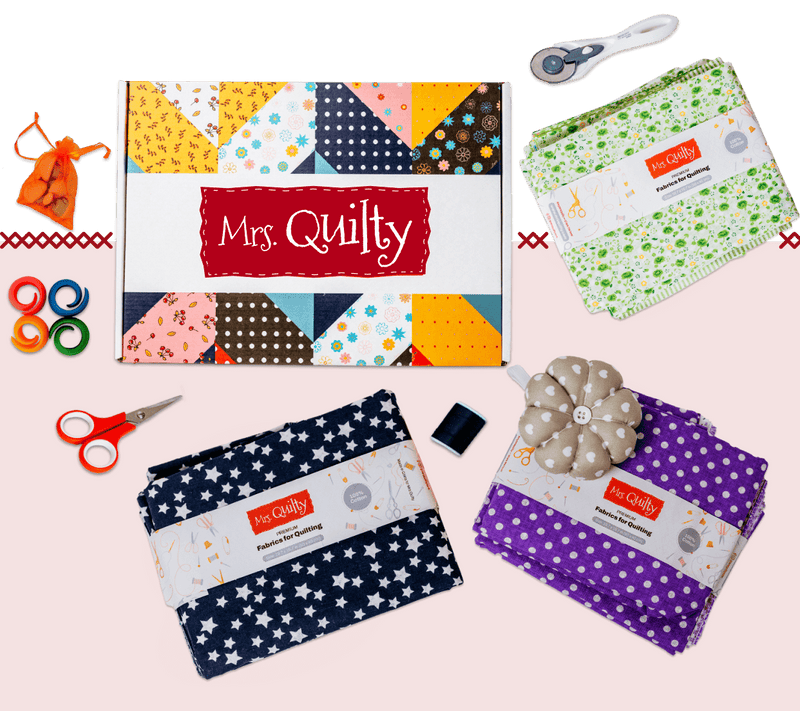 Mrs Quilty - Subscription box for quilters of all levels